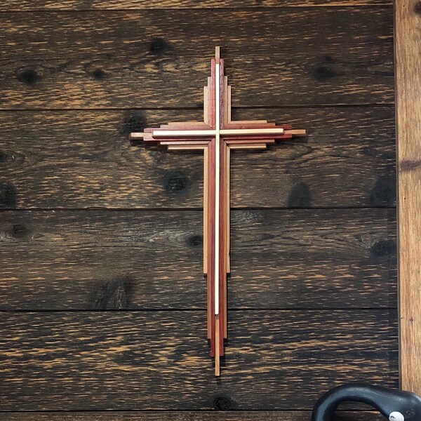 Rustic Wood Layered Cross - Etsy