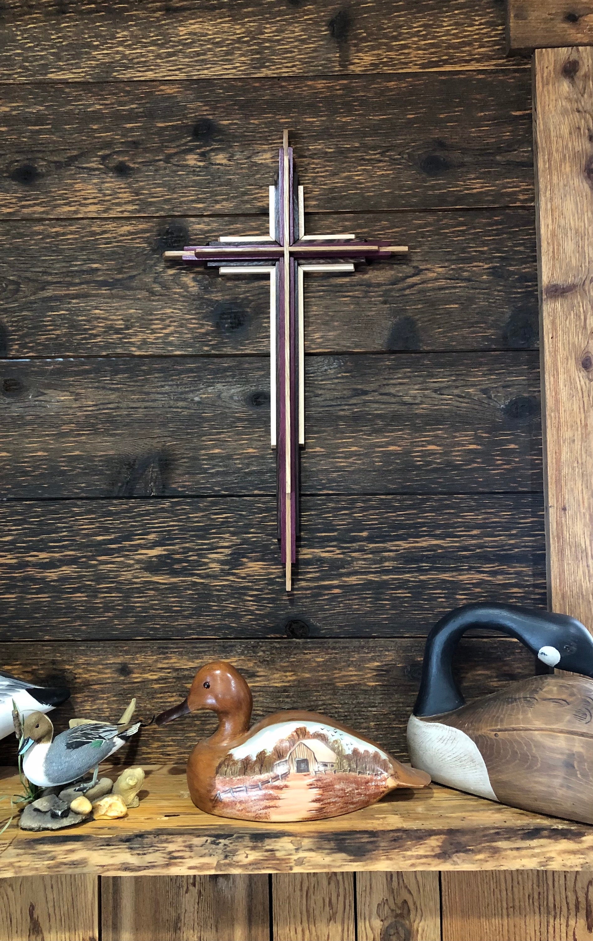 Rustic Layered Wood Cross - Etsy