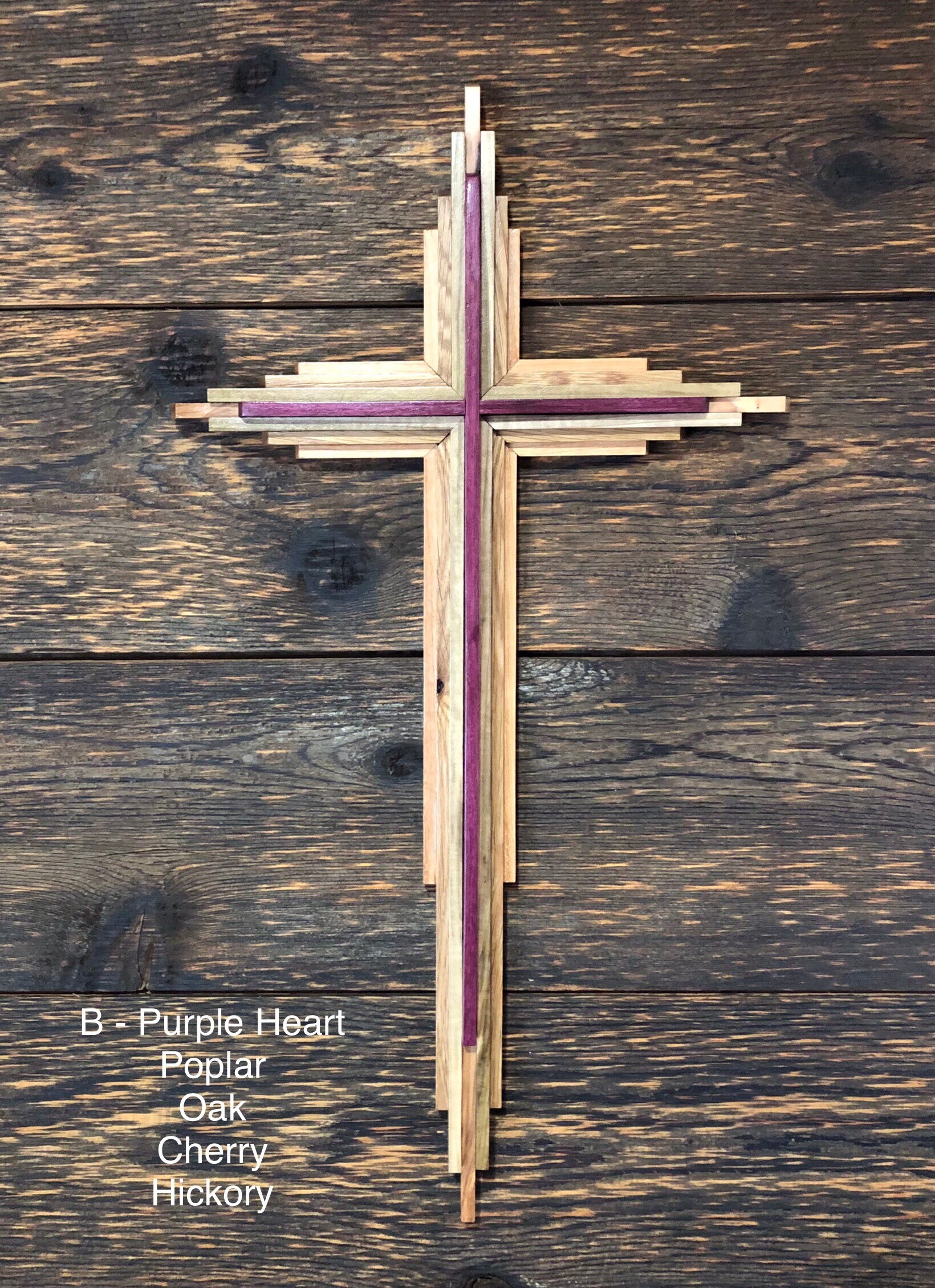 Rustic Layered Wood Cross - Etsy