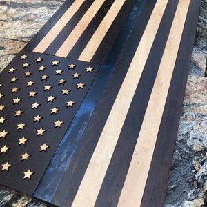 Rustic Thin Blue Line Flag - Etsy