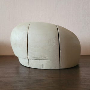 Beret Millinery Hat Block 80s Vintage Wooden Supplies Wood Form Antique ...