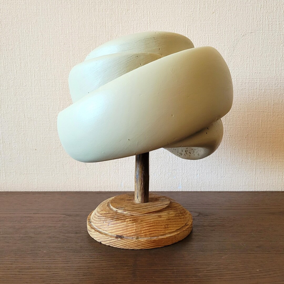 Turban Millinery Hat Block 50s Vintage Wooden Supplies Wood Form ...