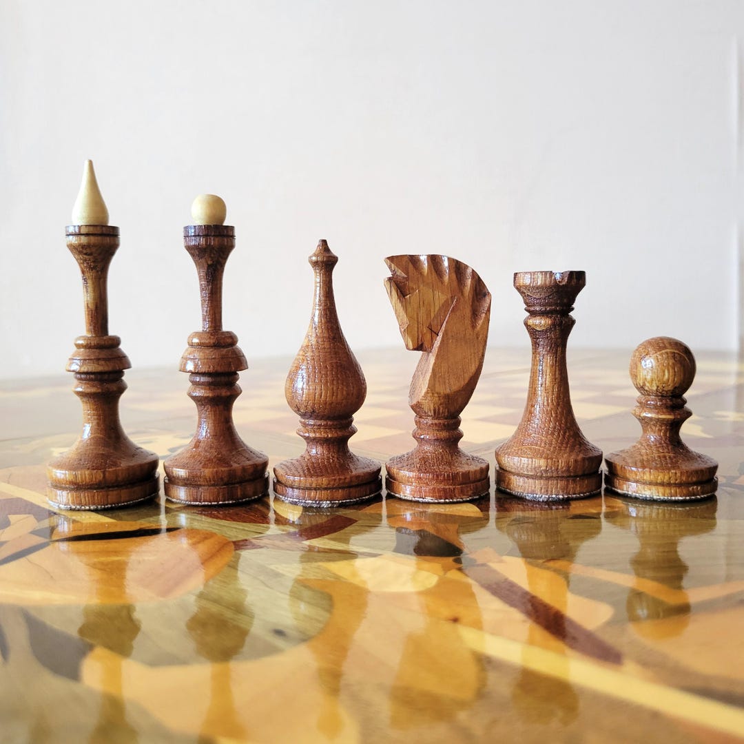 Large Soviet Chess Set 80s Backgammon Vintage Wooden Antique Russian - Etsy