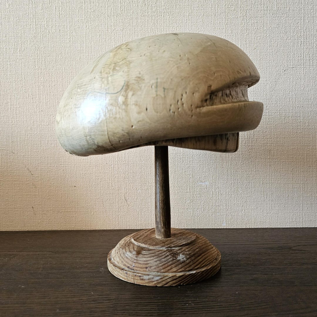 Beret Vintage Millinery Hat Block Wooden Supplies Wood Form Antique ...