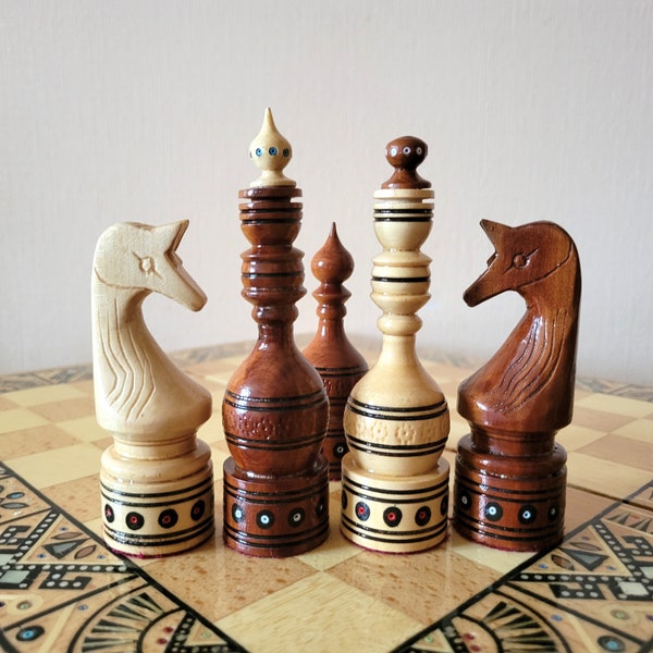 Antique Chess Set - Etsy