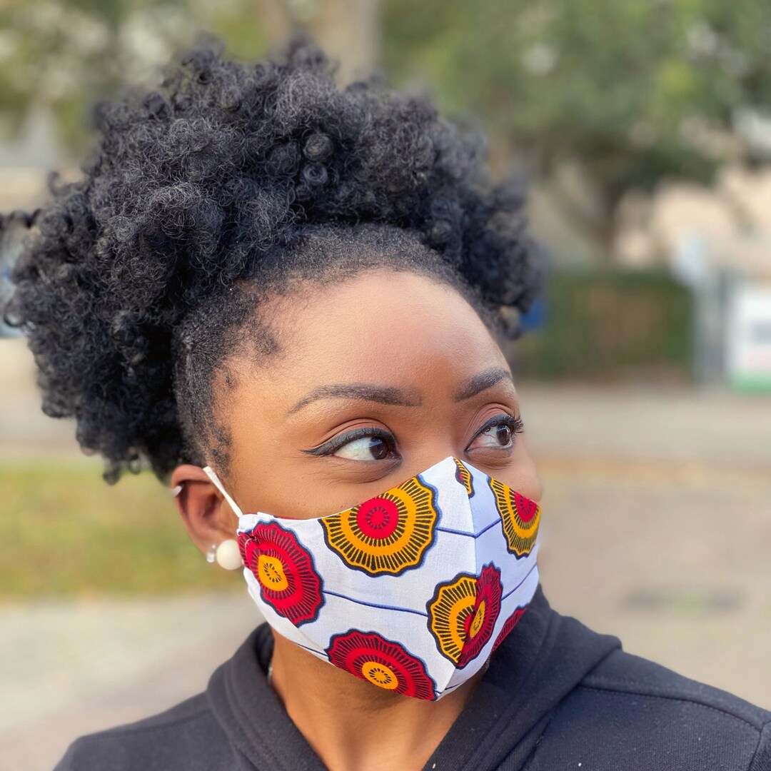 African Print Mouth Mask / Face Mask Made of Cotton (premium Model ...