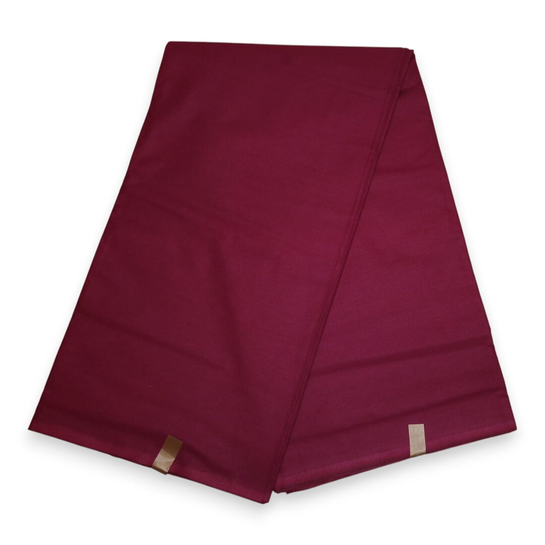 Burgundy Red Plain Fabric - Burgundy Red Solid Color - 100% Cotton ...