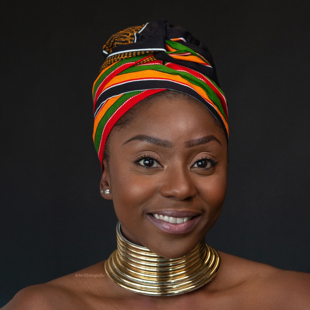 Easy Headwrap - Satin Lined Hair Bonnet - Pan Africa / Black - Headband ...