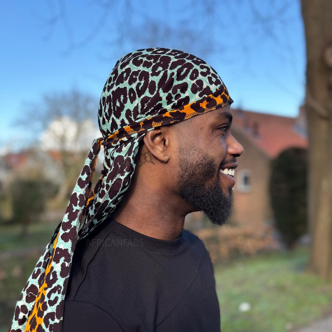 Durag / Du-rag / Do-rag / Bandana - African Print Cotton - Unisex ...
