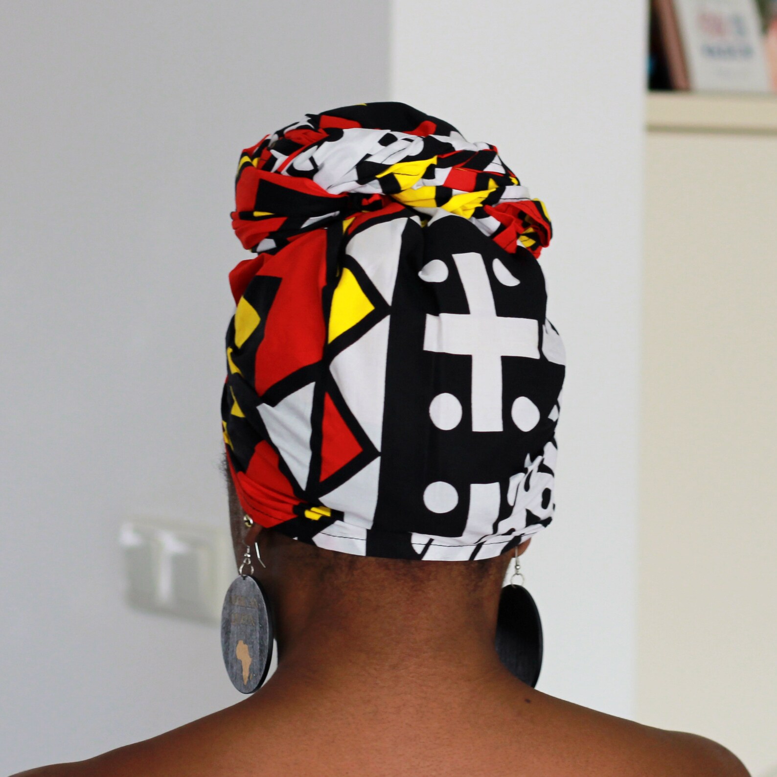 African Samakaka / Samacaca Headwrap Red / Yellow Angolan - Etsy