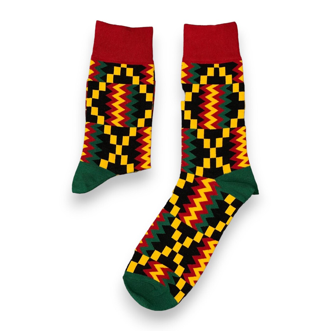 African Socks / Afro Socks / Kente Socks - Red - African Print Socks - Etsy