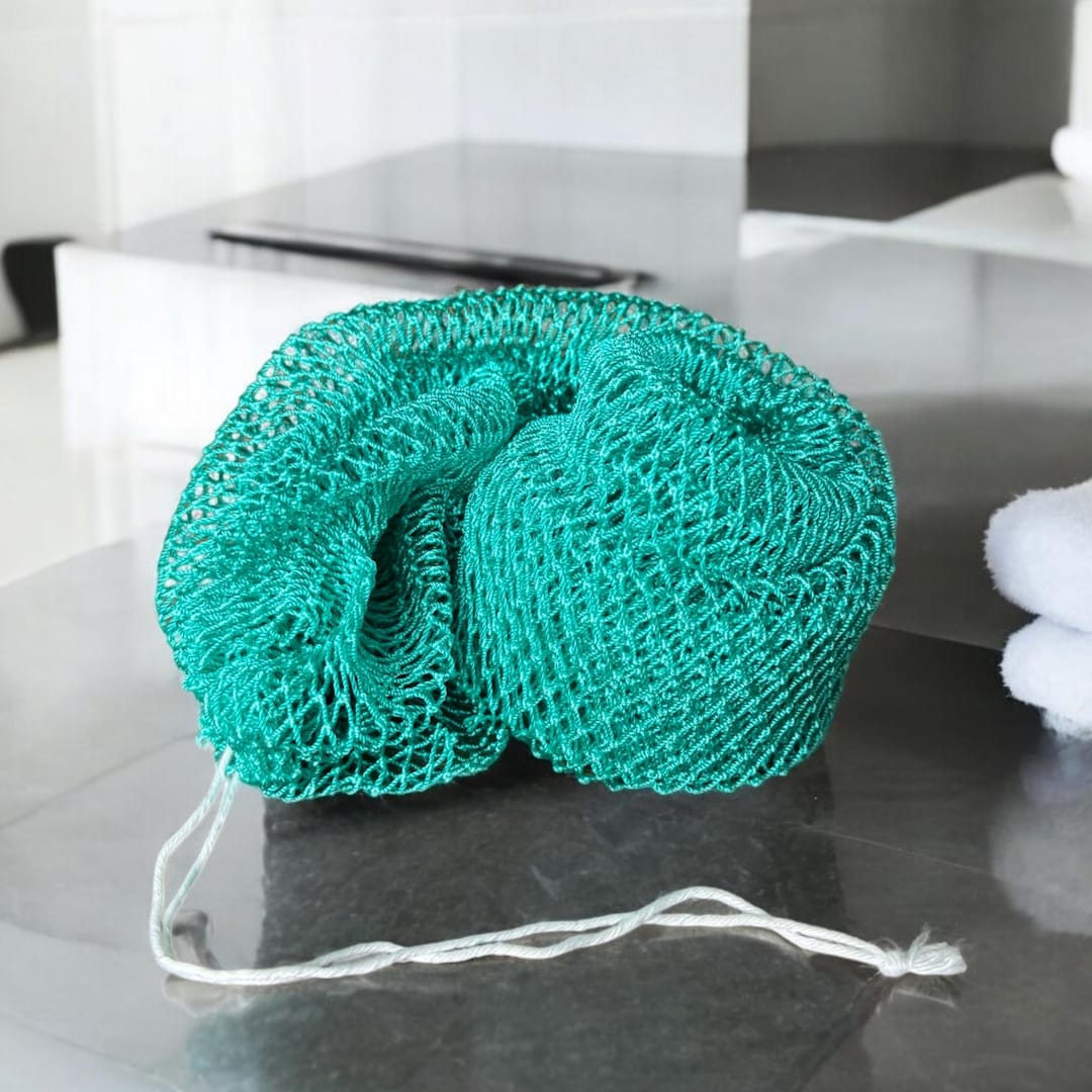 African Net Sponge / African Exfoliating Net / Sapo Sponge - Turquoise ...