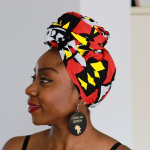 African Samakaka / Samacaca Headwrap Red / Yellow Angolan - Etsy