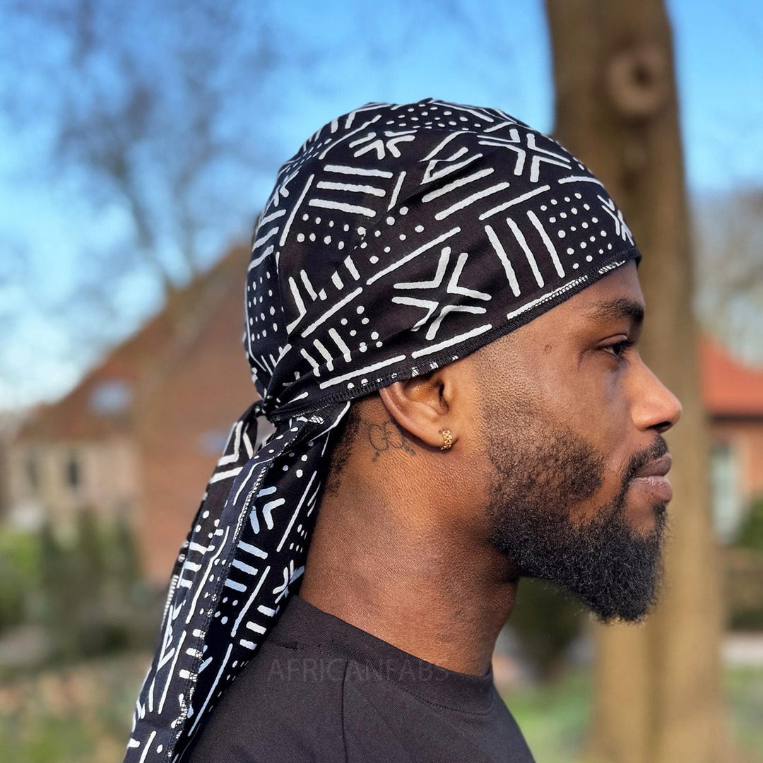 Durag / Du-rag / Do-rag / Bandana - African Print Cotton - Unisex ...