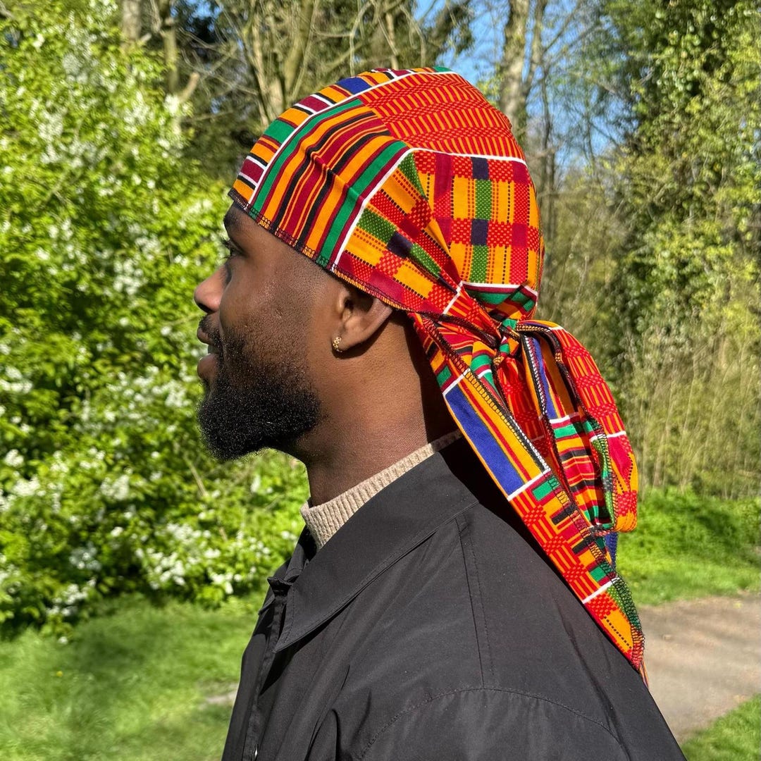 Durag / Du-rag / Do-rag / Bandana - African Print Cotton - Unisex ...