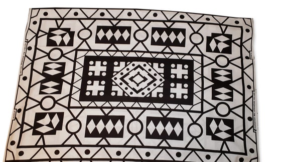 African Tribal Pattern Black And White