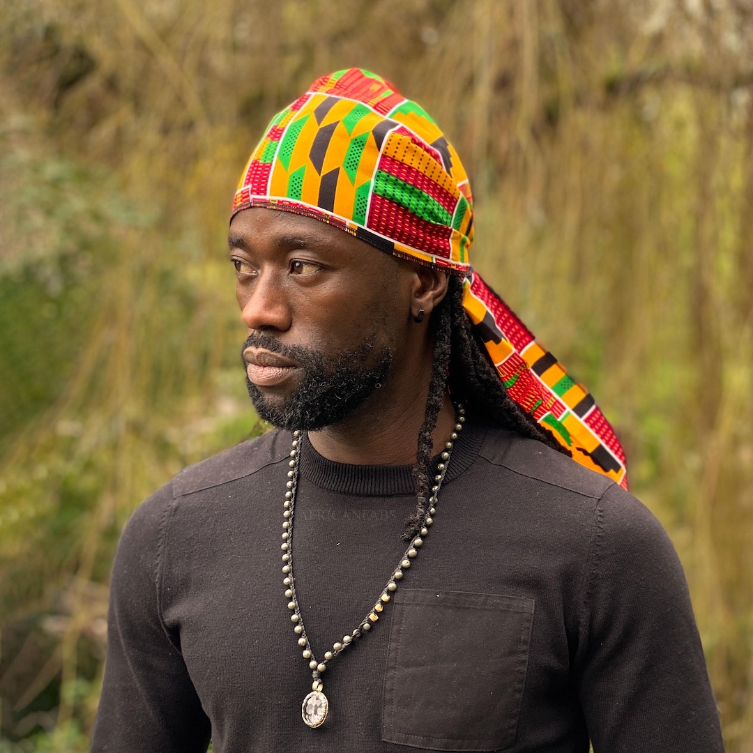 Durag / Du-rag / Do-rag / Bandana - African Print Cotton - Unisex ...