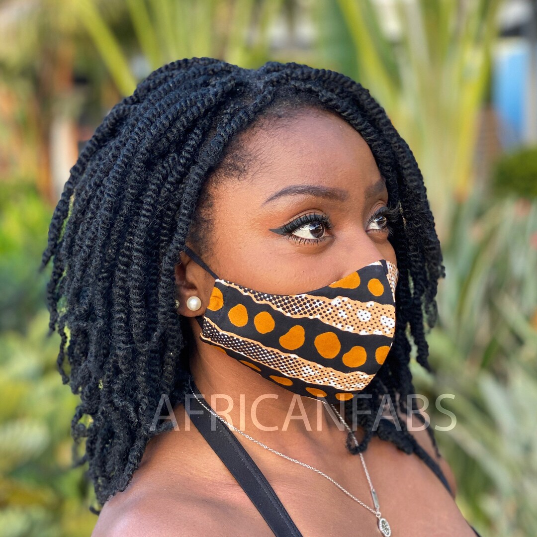 African Print Mouth Mask / Face Mask Made of Cotton (premium Model ...