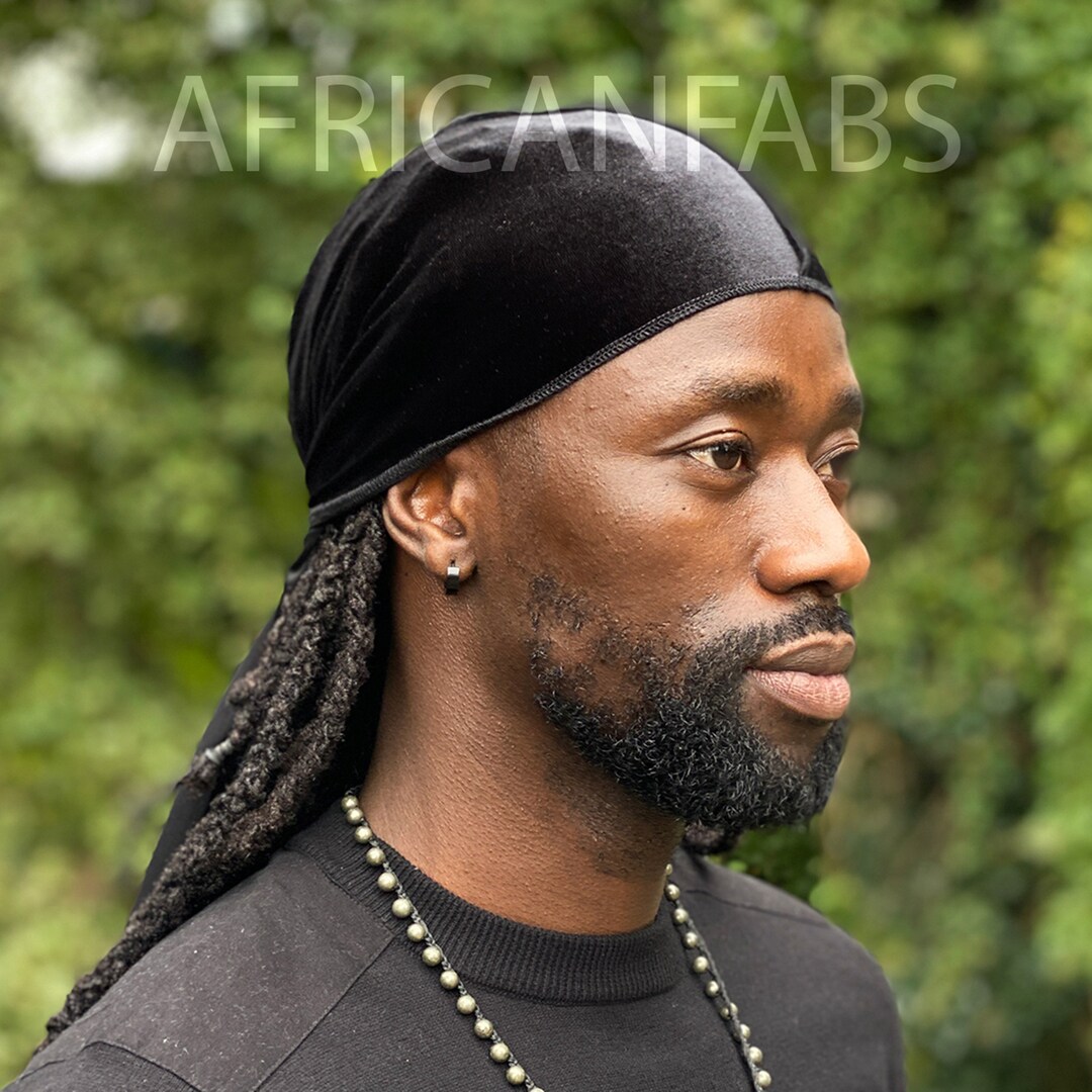 Velvet Durag / Du-rag / Do-rag / Bandana Unisex Black - Etsy