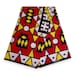 African Print Fabric - Red Yellow Samakaka / Samacaca (angola) - Wax ...