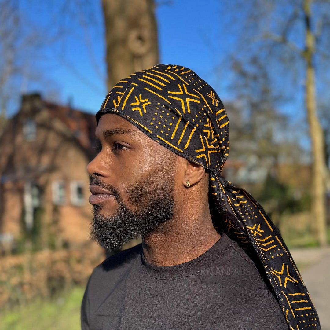 Durag / Du-rag / Do-rag / Bandana - African Print Cotton - Unisex ...