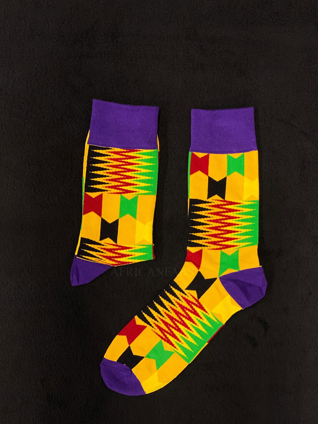 African Socks / Afro Socks / Kente Socks Purple African Print Socks - Etsy