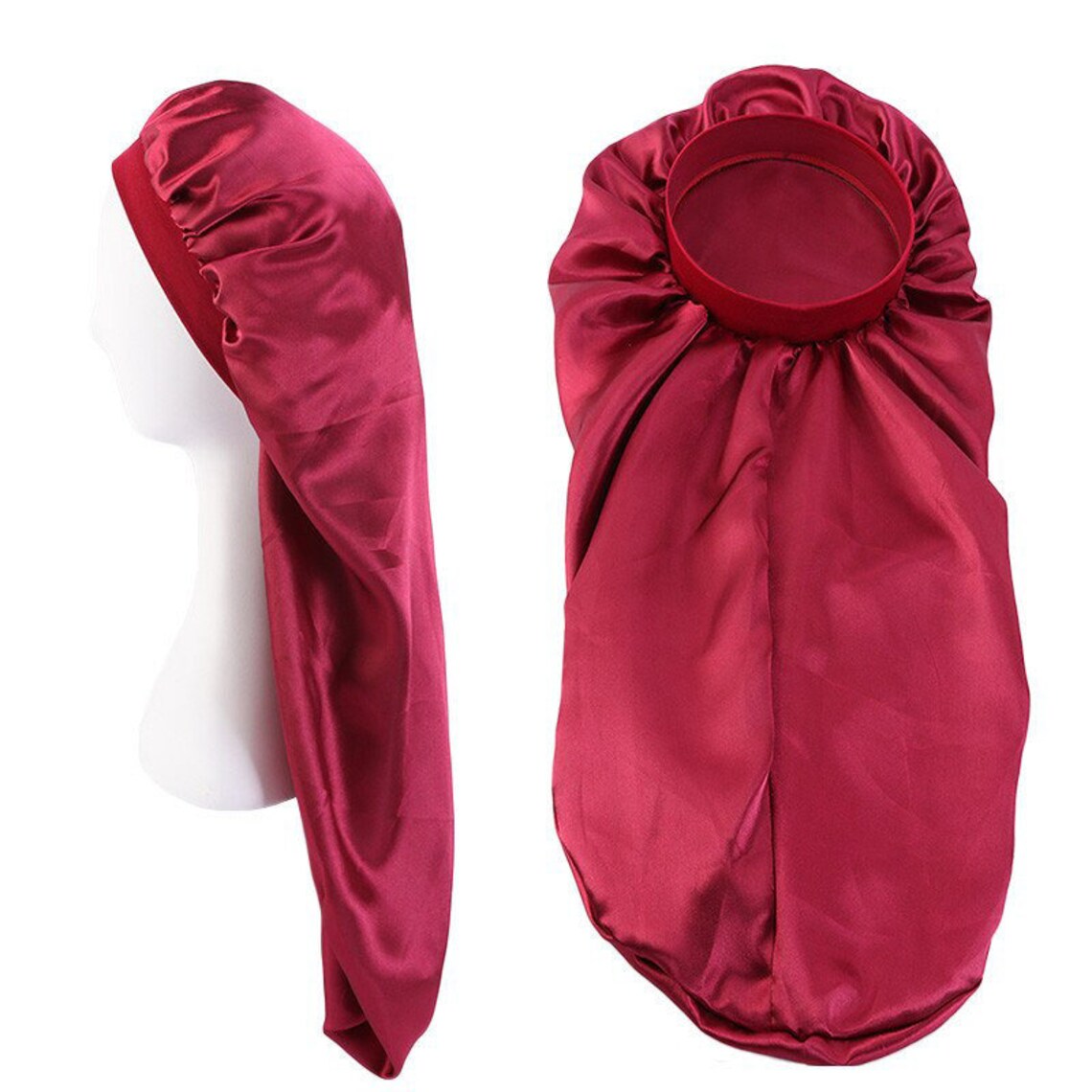 Satin Bonnet for Dreadlocks / Braids / Rasta Red Dreadsock / | Etsy