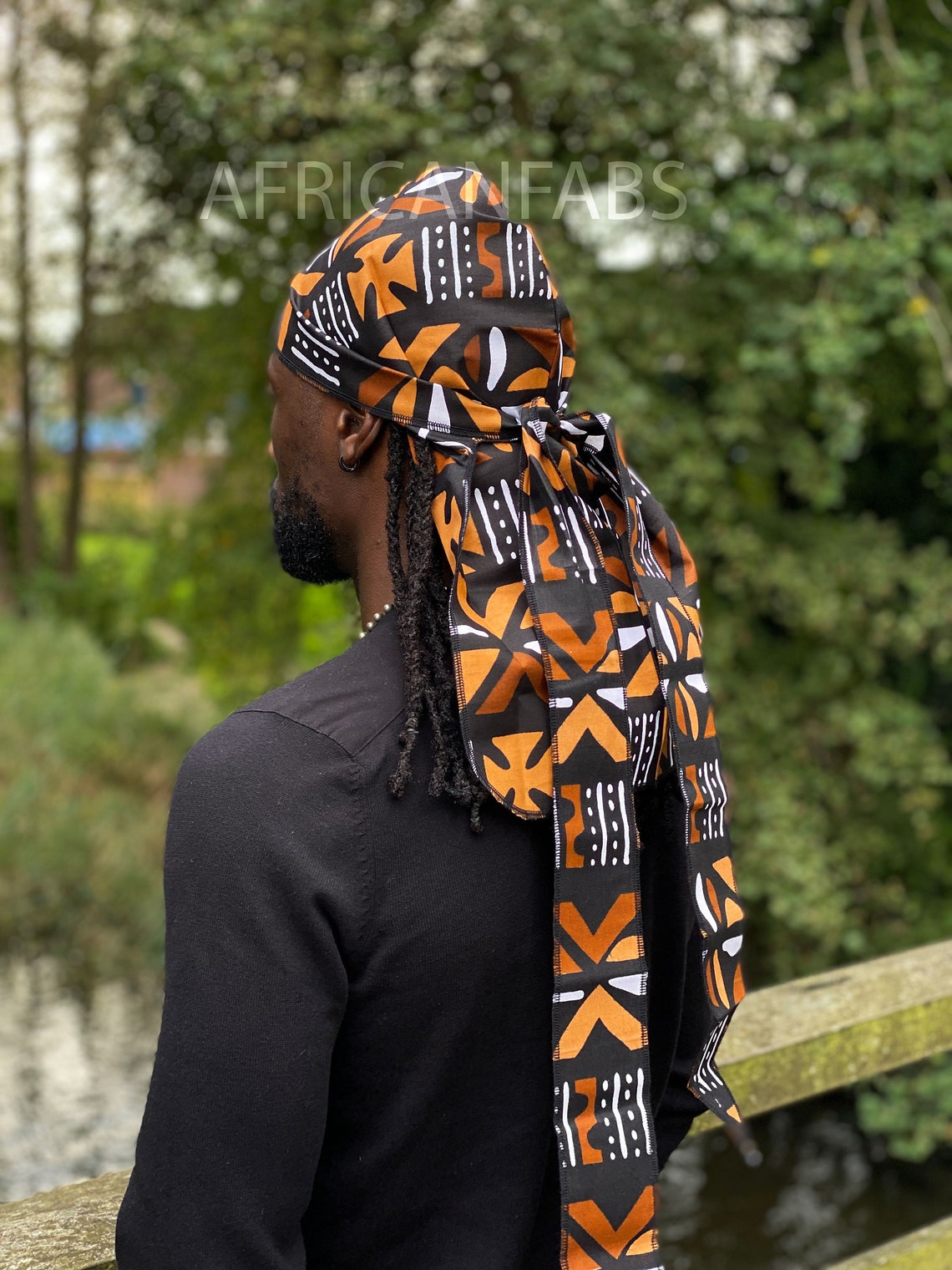 Durag / Du-rag / Do-rag / Bandana - African Print Cotton - Unisex ...