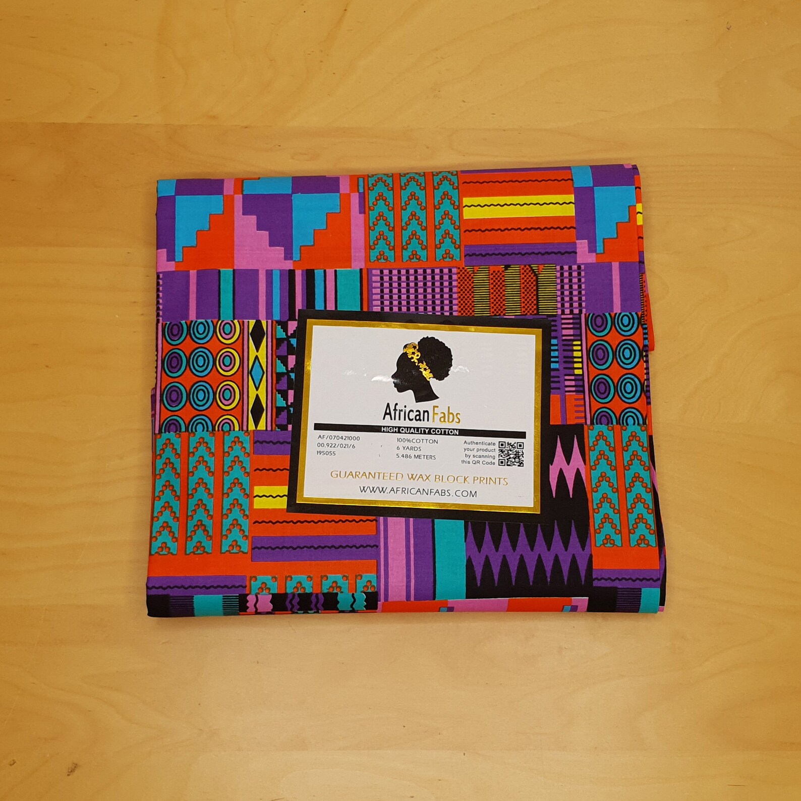 African Purple / Pink Kente print fabric KENTE Ghana wax cloth | Etsy