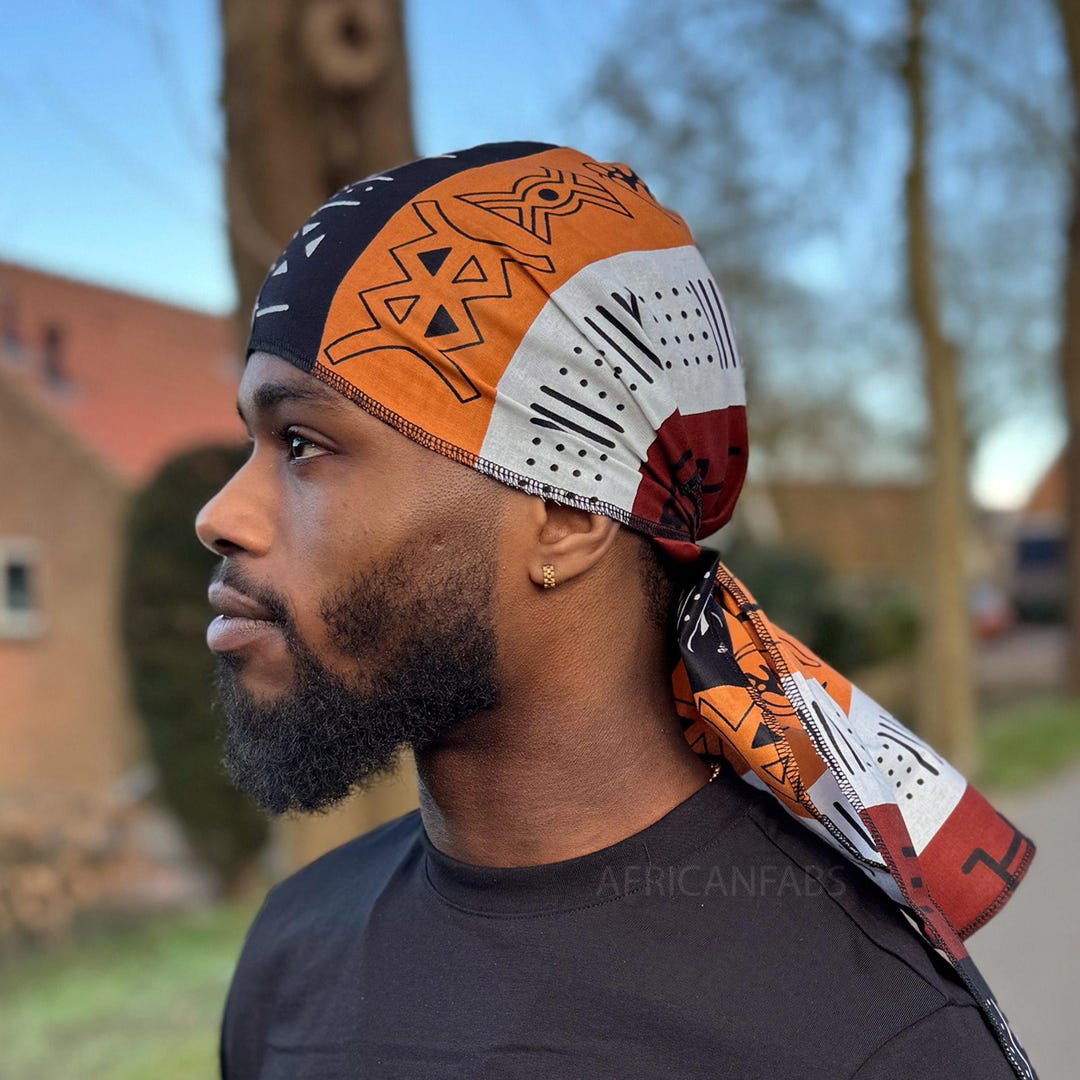 Durag / Du-rag / Do-rag / Bandana - African Print Cotton - Unisex ...