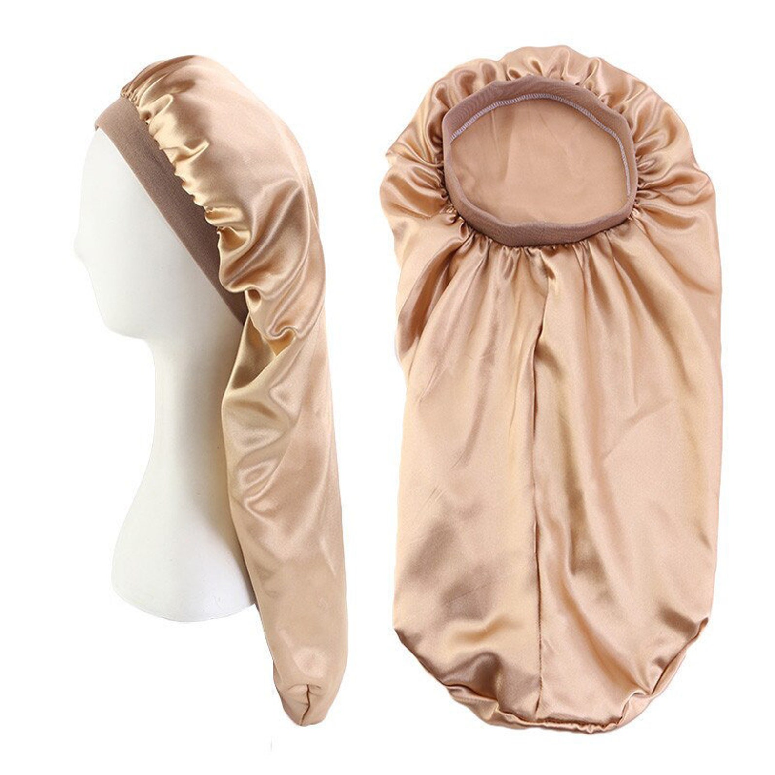 Satin Bonnet for Dreadlocks / Braids / Rasta Khaki Dreadsock - Etsy