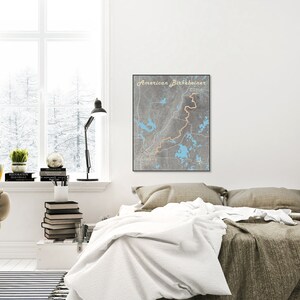 American Birkebeiner Map With Hills, Skate and Classic Trail, Water ...