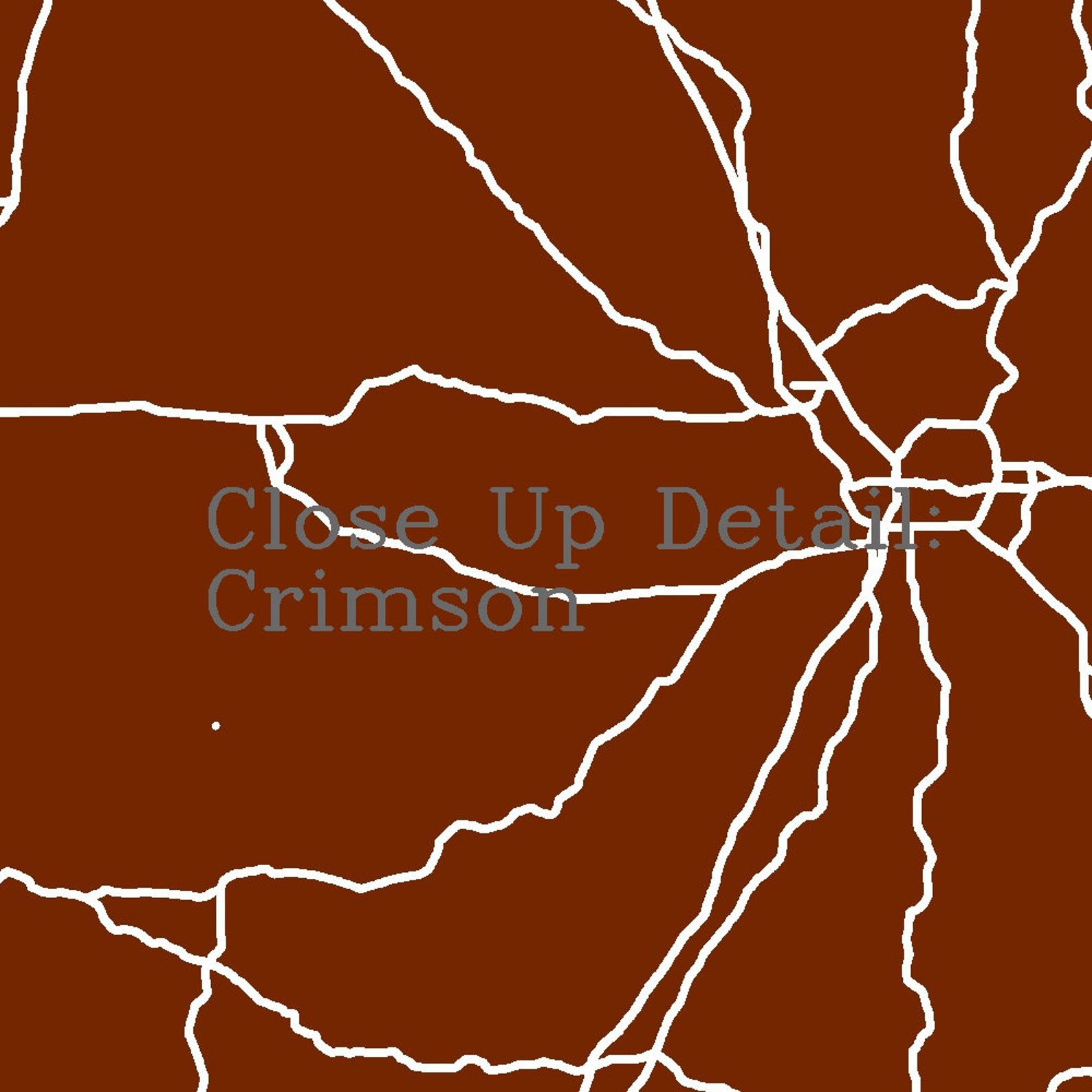 Alabama Roll Tide Map in Crimson Red, Several Sizes / Tuscaloosa ...