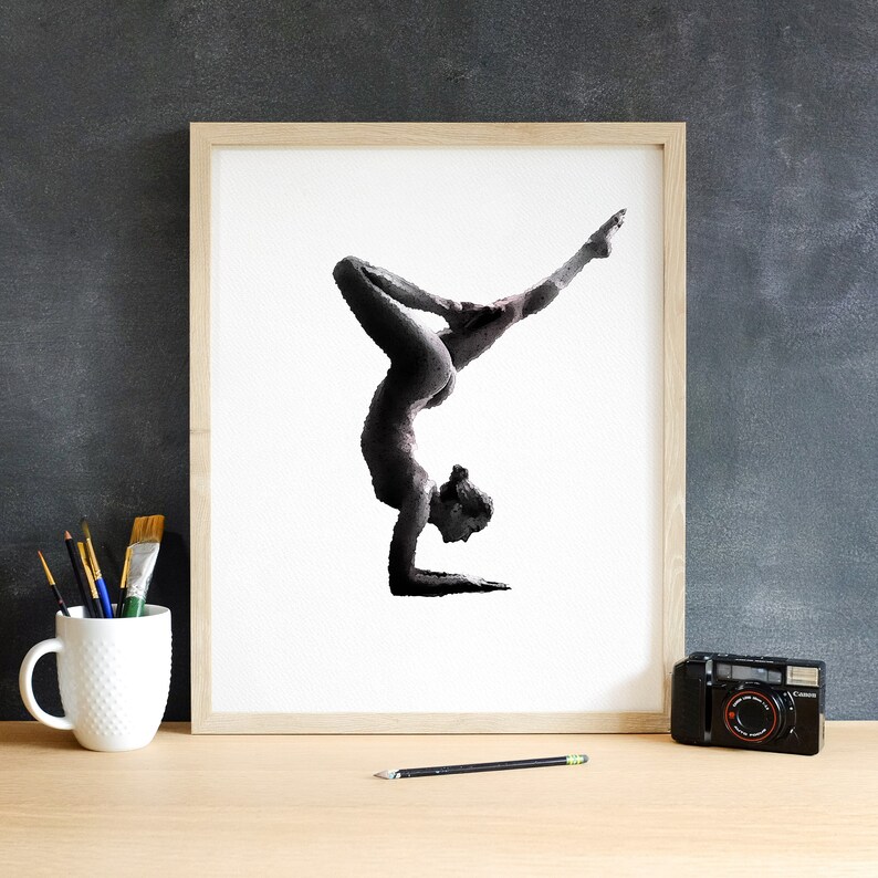 Naked Ballet Blackandwhite Printable Minimalist Naked Woman Etsy
