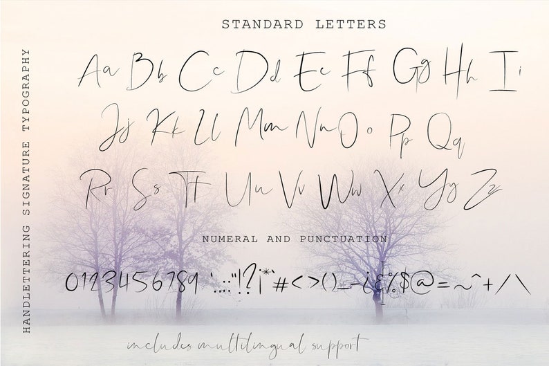 Calligraphy Font Hand Lettering Font Modern Calligraphy - Etsy