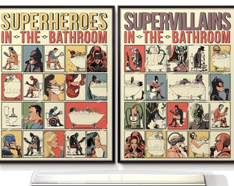 Superhero Bathroom | Etsy