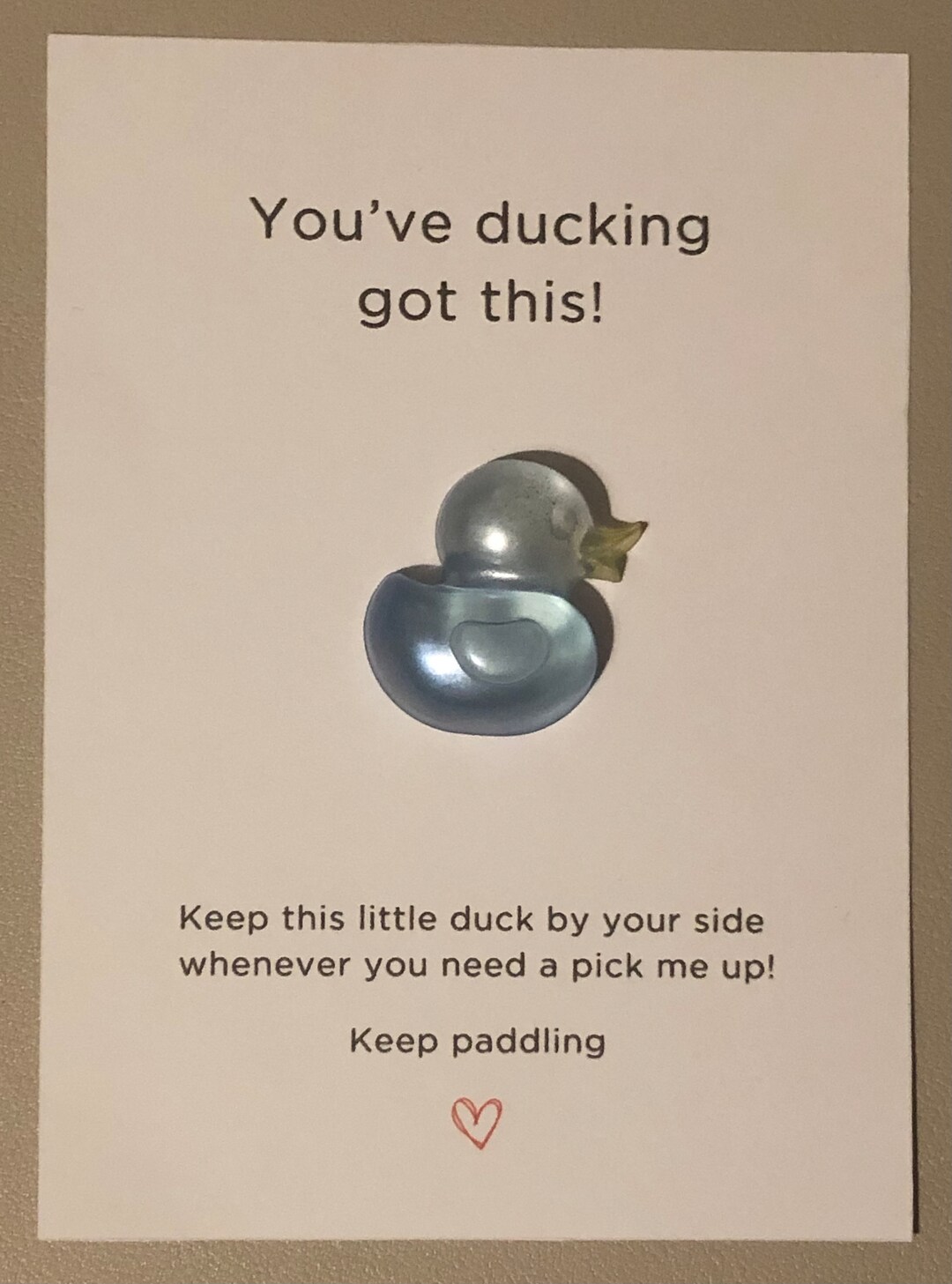 You’ve Ducking Got This! - Resin Duck Love Note Pocket Hugs - Etsy