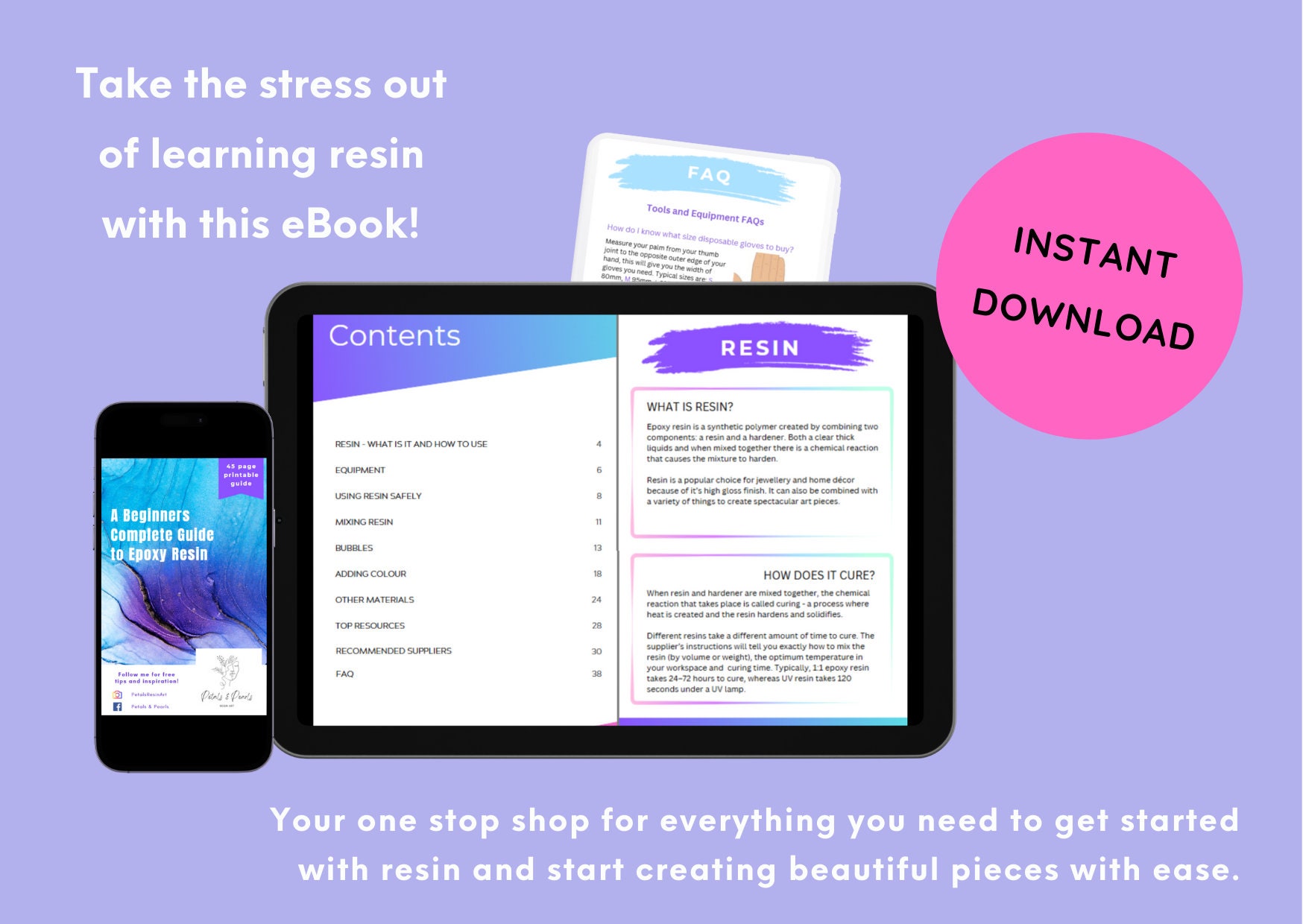 A Beginners Complete Guide to Resin - 45 Page Ebook - Digital PDF Ebook ...