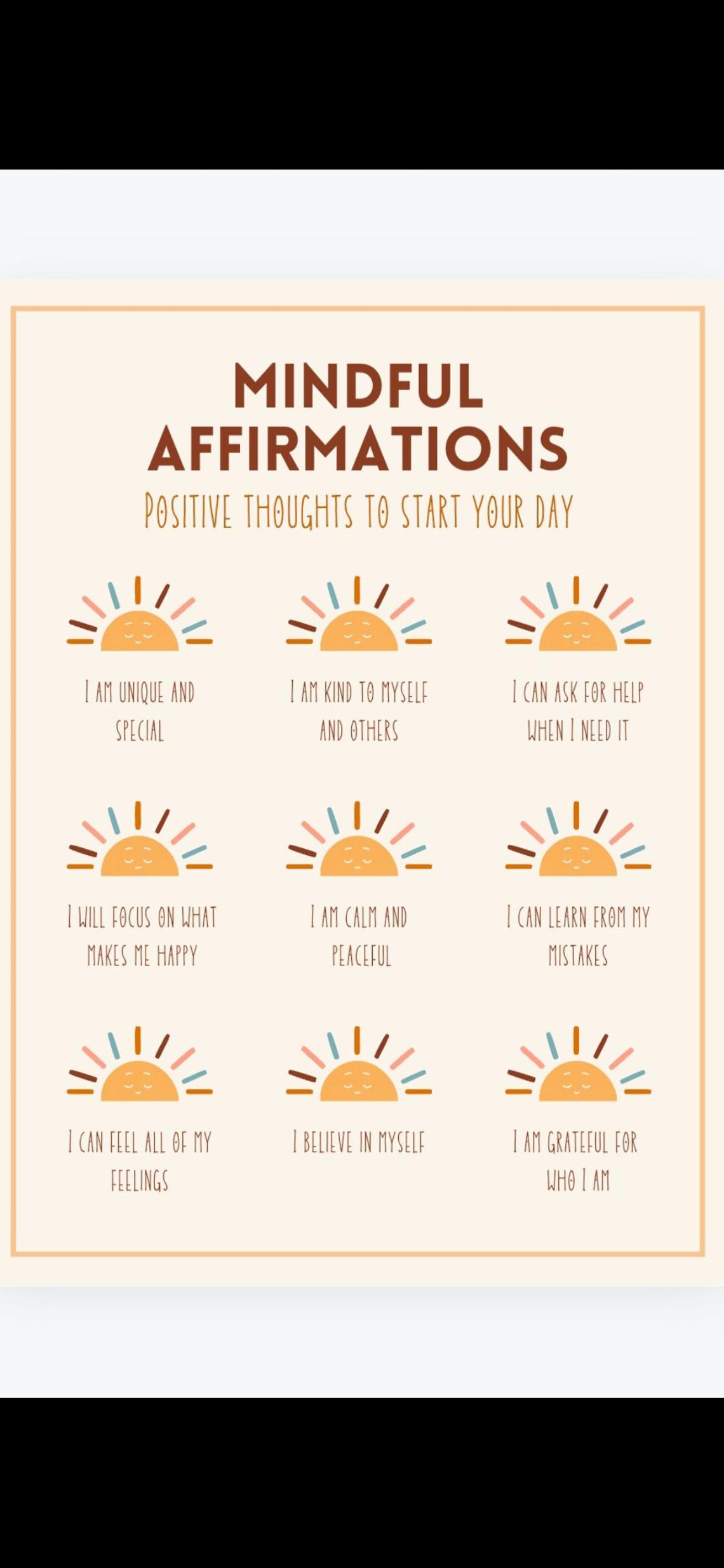 Mindful Affirmation Poster - Etsy