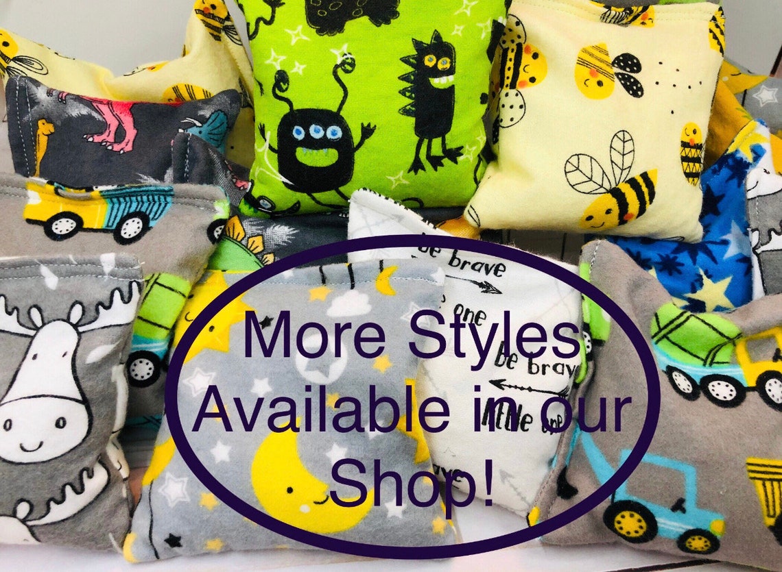 Boo Boo Bags, 3 Piece Set, Kids Rice Bags, Multi-use, Soft Cold Pack ...