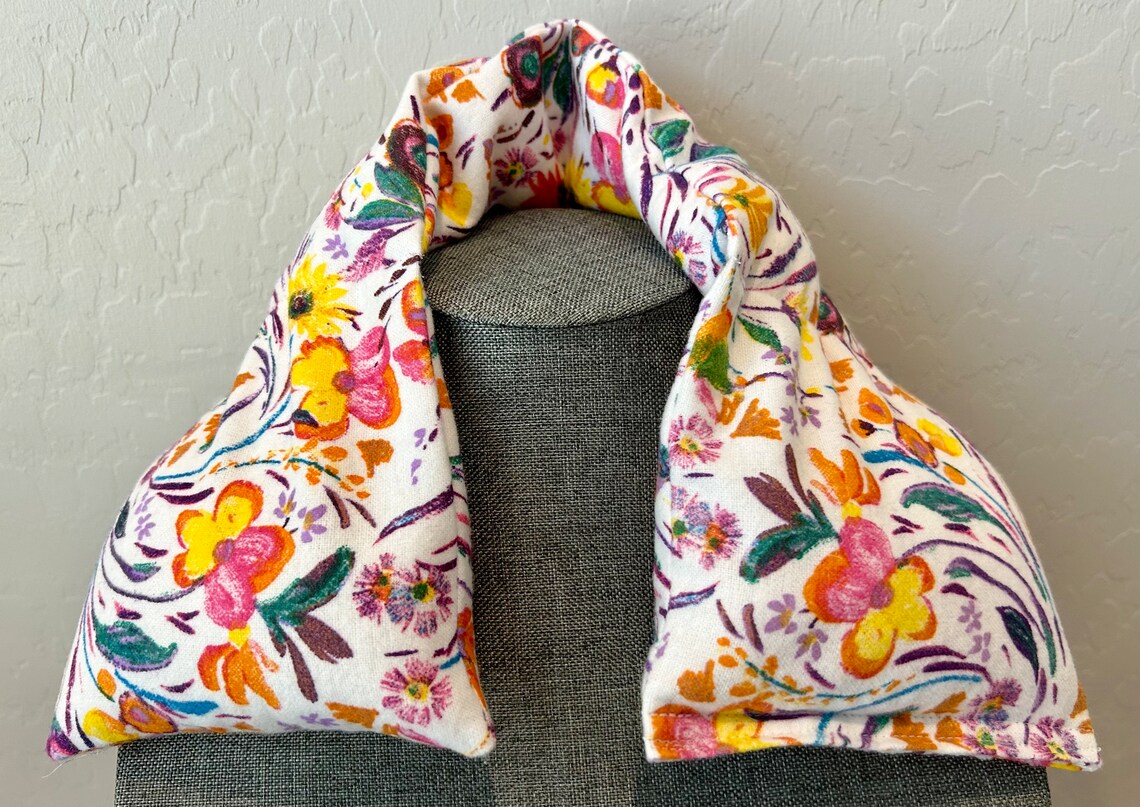 Rice Neck Wrap, Microwavable Heating Pad, Weighted Heating Pad for Neck ...