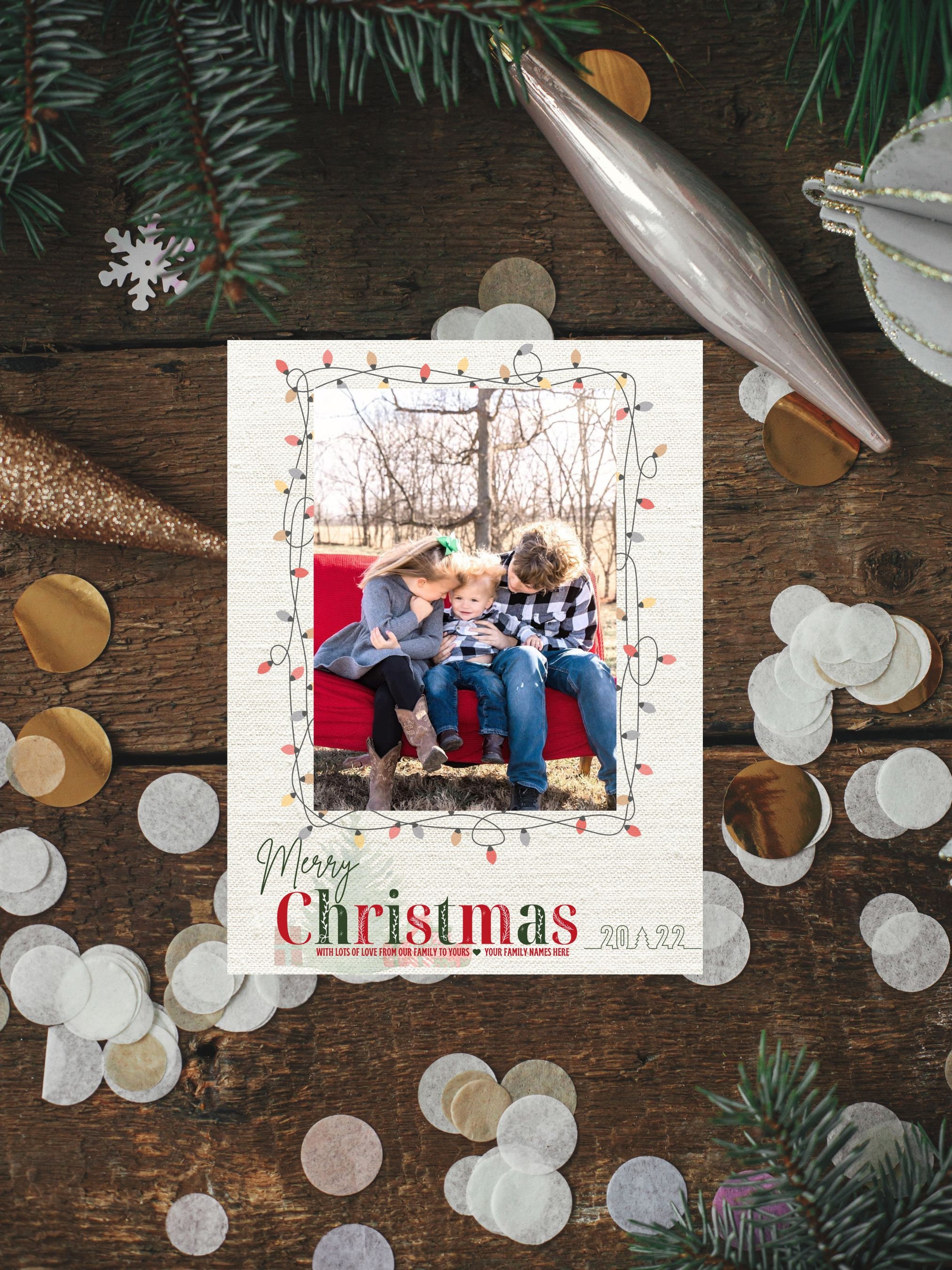 Instant Download Editable Christmas Cards. - Etsy