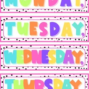 Colorful Flip Calendar - Etsy