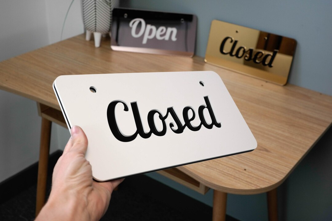 Custom Acrylic Open/closed Shop Sign: Salon, Coffee Shop, Barber - Etsy