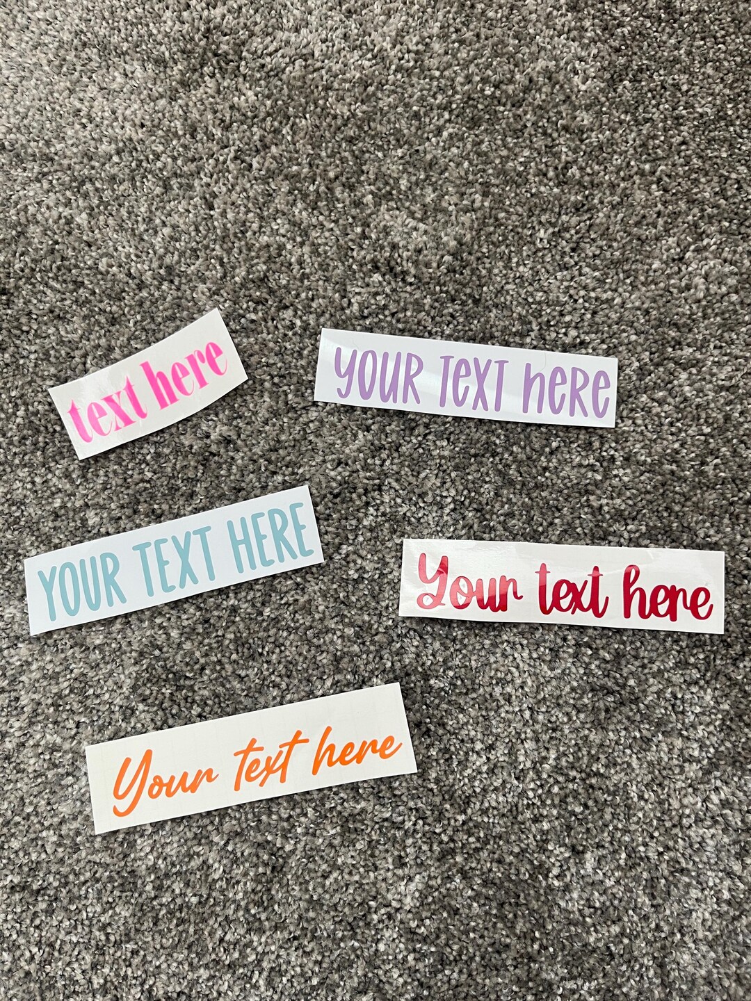Custom Text Vinyl Decals - Personalized Sticker Decals - Etsy