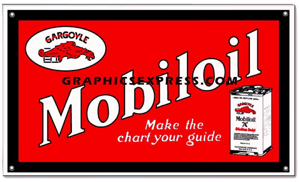 Gargoyle Mobil Oil Sign - Etsy