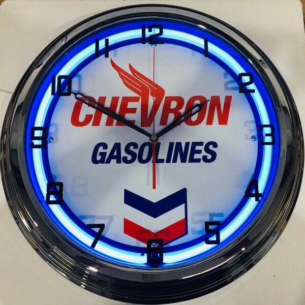 Chevron Wall Clock - Etsy