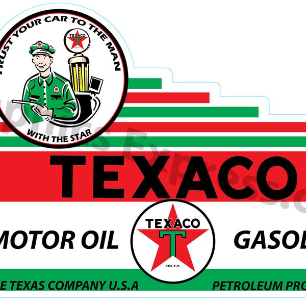 Texaco Sign - Etsy
