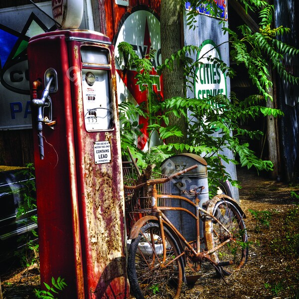Gas Pump Metal Sign - Etsy