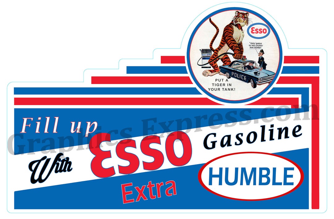 Esso Extra Metal Sign - Etsy